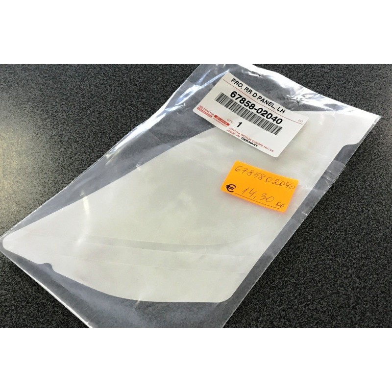 Toyota Auris uzlīme aizmugures L durvīm 6785802040, 67858-02040